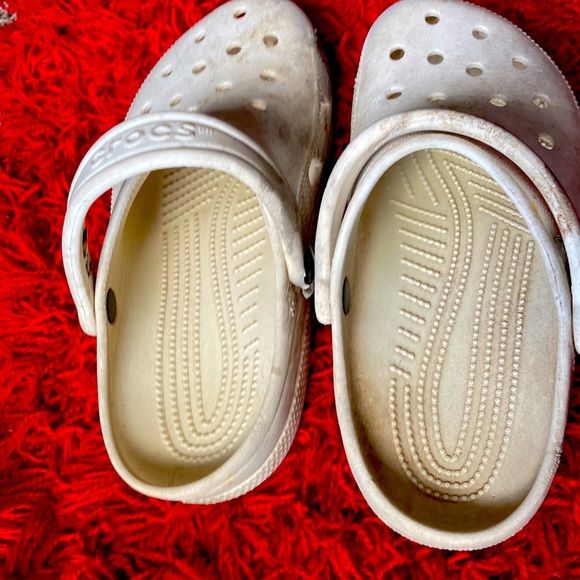 CROCS | Shoes | Crocs Are White Size 5 | Poshmark